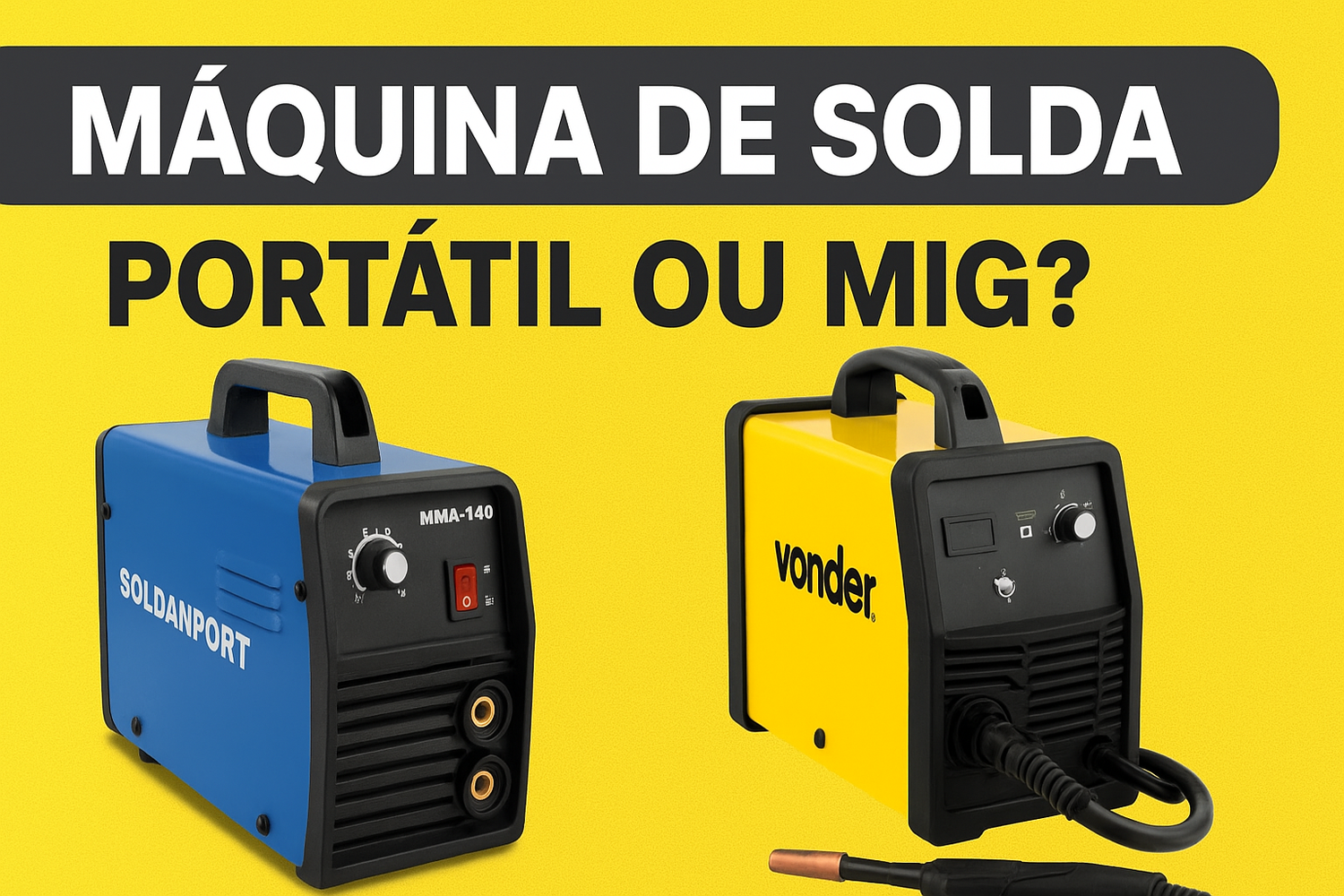 Máquina de Solda: Portátil ou MIG? Guia completo para escolher a ideal ...